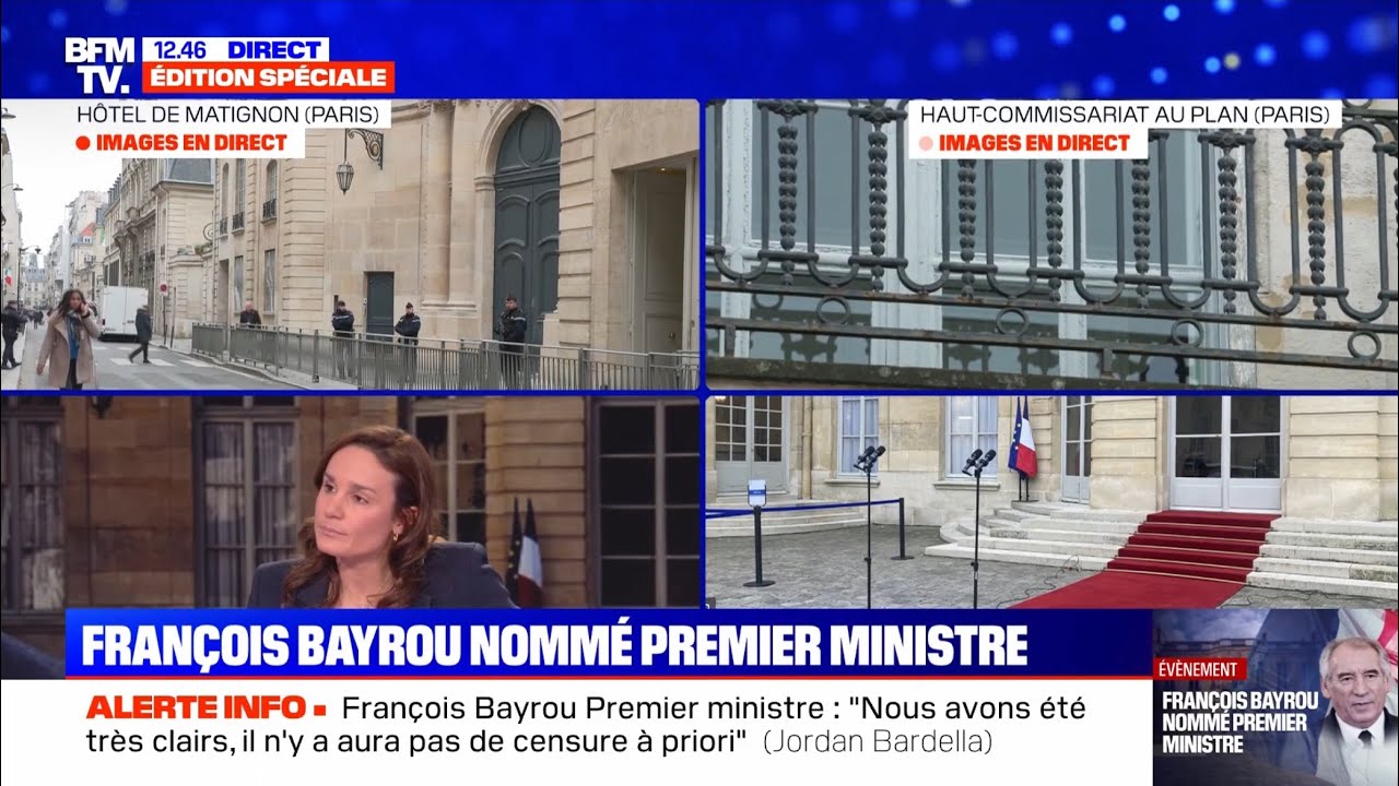 BFMTV | L'annonce de la nomination du Premier ministre • Ashley ...