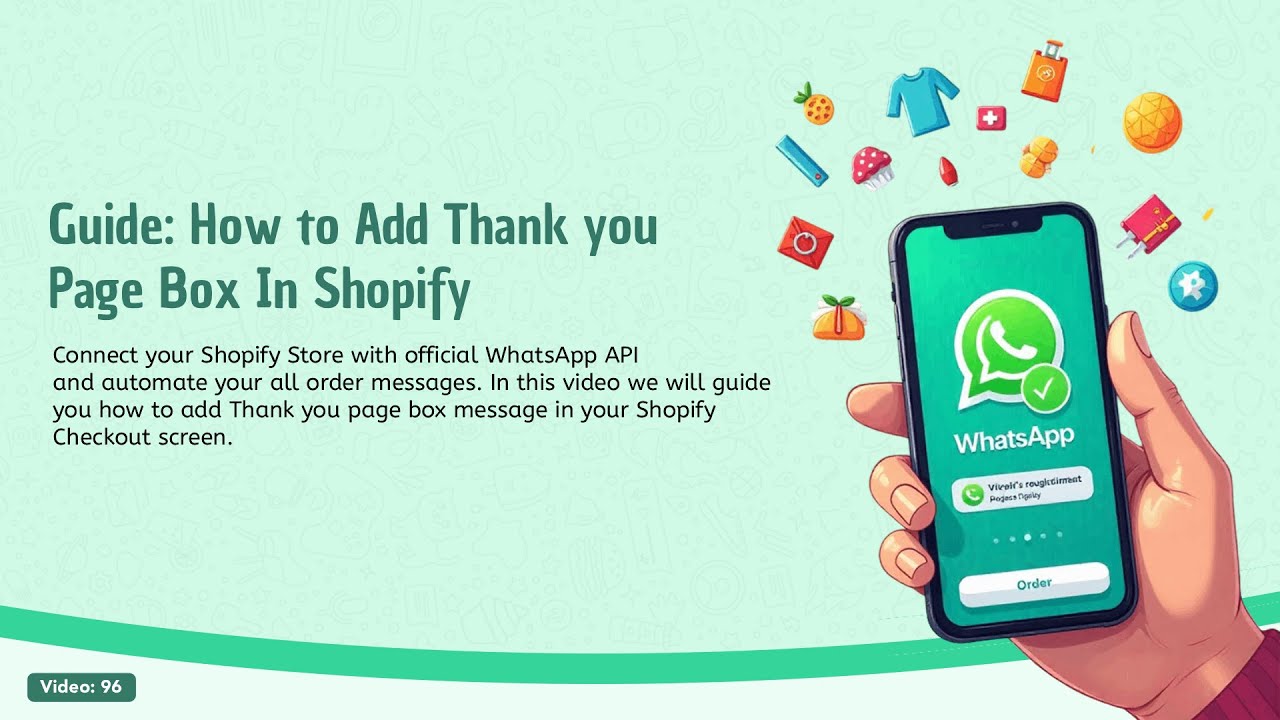 8: How to Add Thank you Page Box in WhatsApp App for Shopify - YouTube