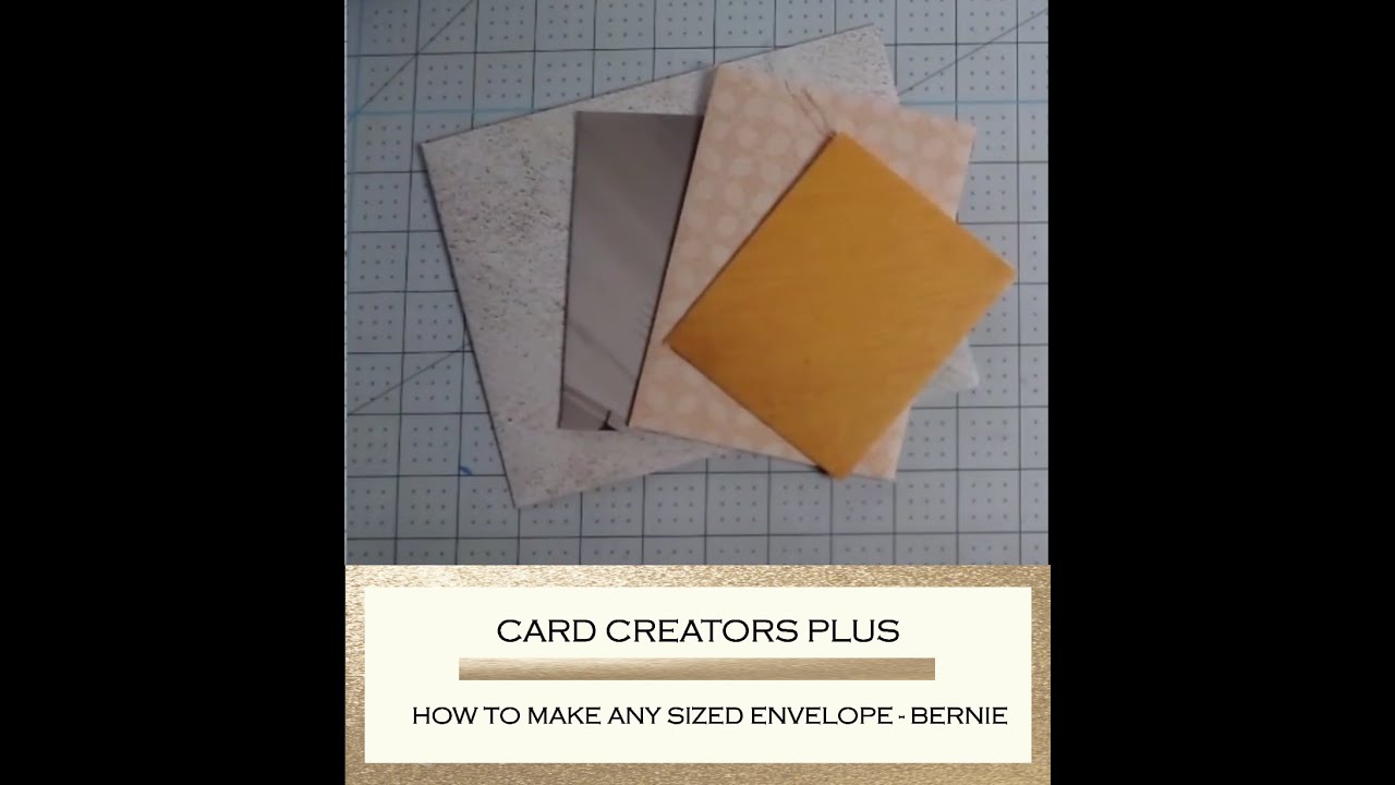 Cards Creators Plus How to make any sized envelope - YouTube