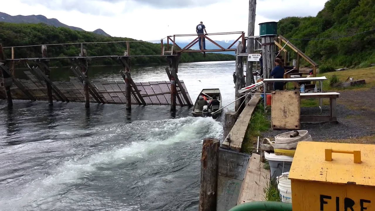 Chignik Weir Boat Passage - YouTube