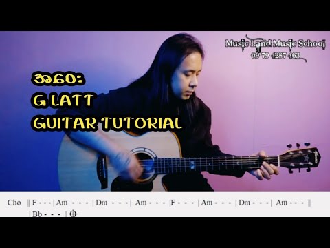 အဝေး - G Latt (Guitar Tutorial with Screen Chord) - YouTube