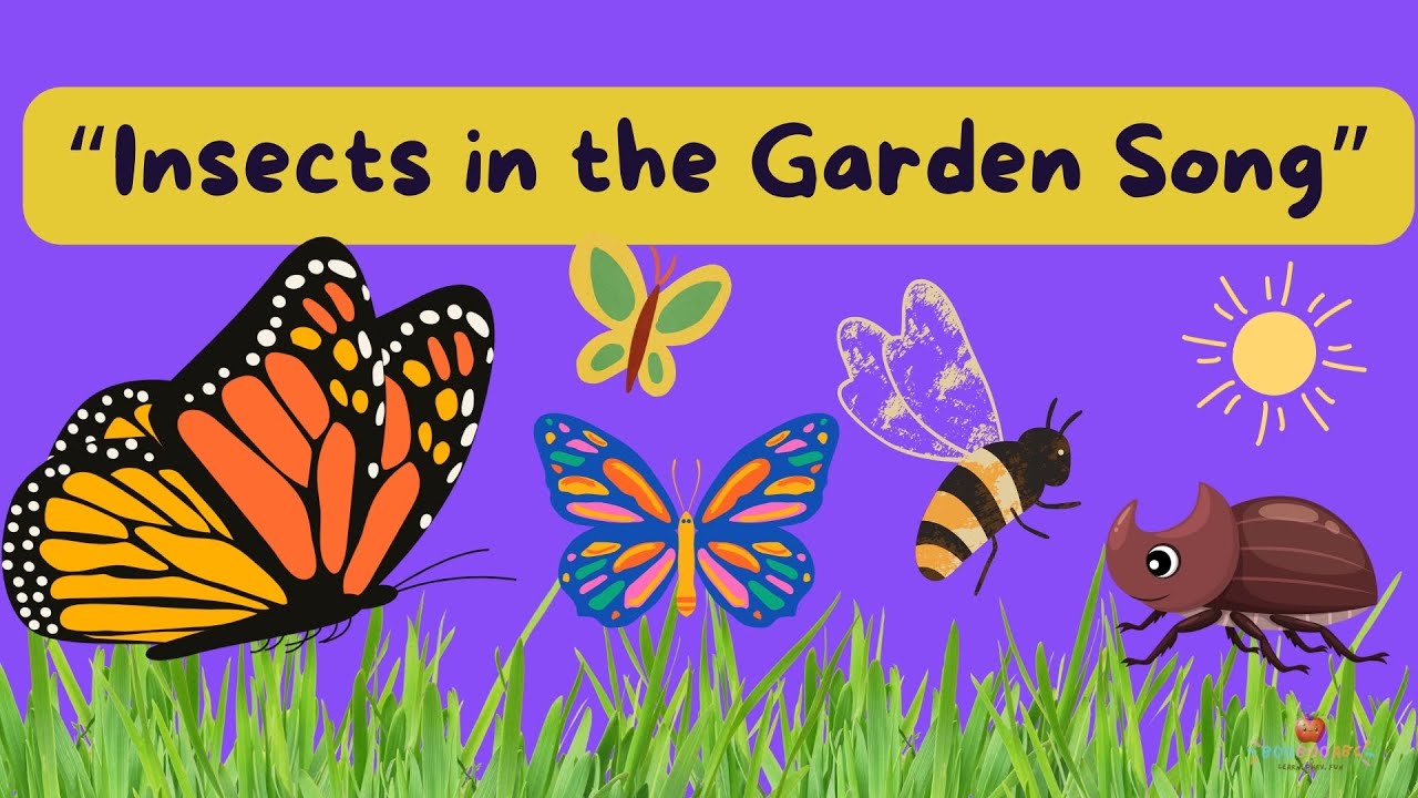 Insects in the Garden Song for Kids | BooBooABC | Bee, Butterfly & More ...