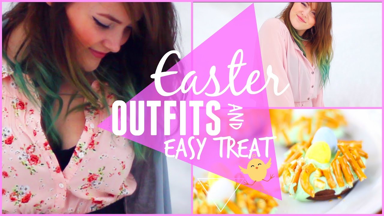 Easter Outfit Ideas + Easy DIY Treat! - YouTube