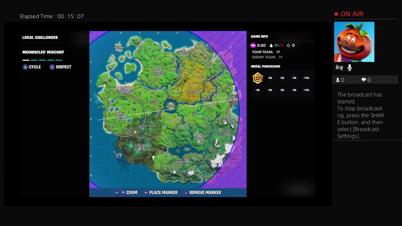 Visit the red, yellow,blue,green,and purple steel bridges. (Fortnite ...