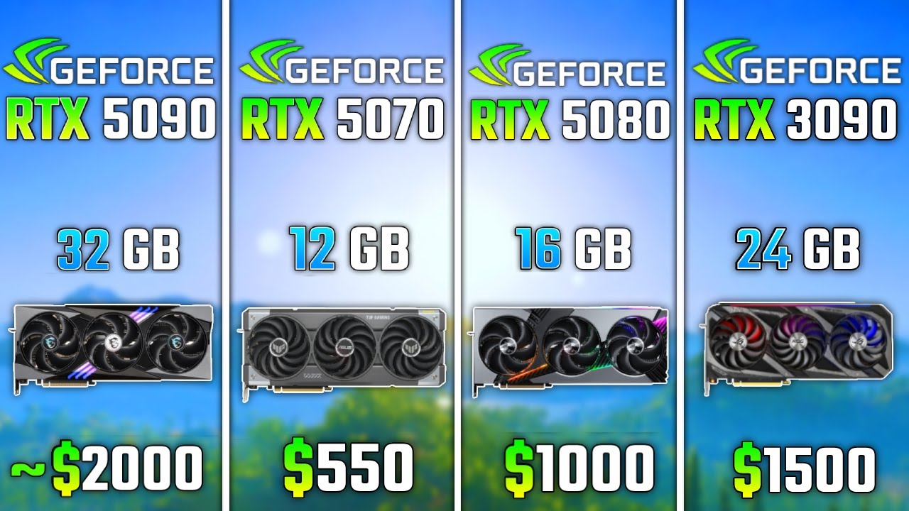 RTX 5090 vs RTX 5070 vs RTX 5080 vs RTX 3090 | Test in 6 Games - YouTube