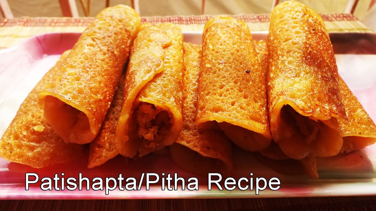 Patishapta Recipe| Patishapta Pitha Recipe | Patishapta pitha by Cook ...