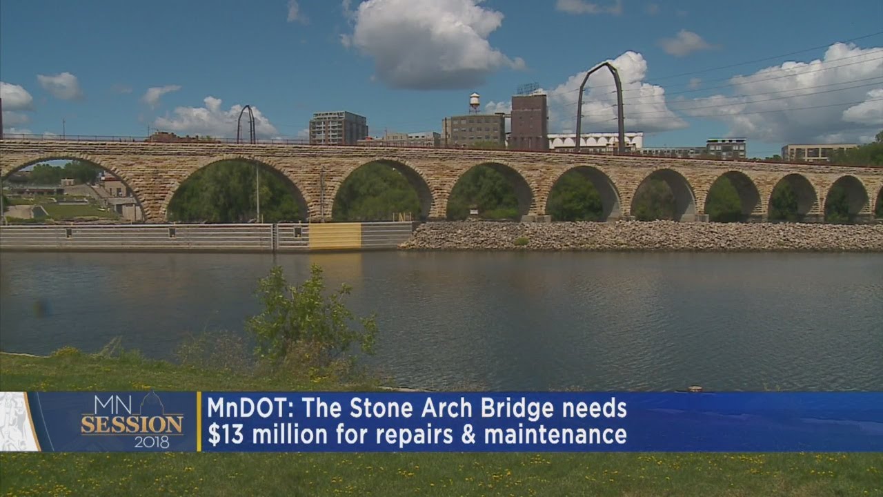 Stone Arch Bridge Might Have To Close For Repairs - YouTube
