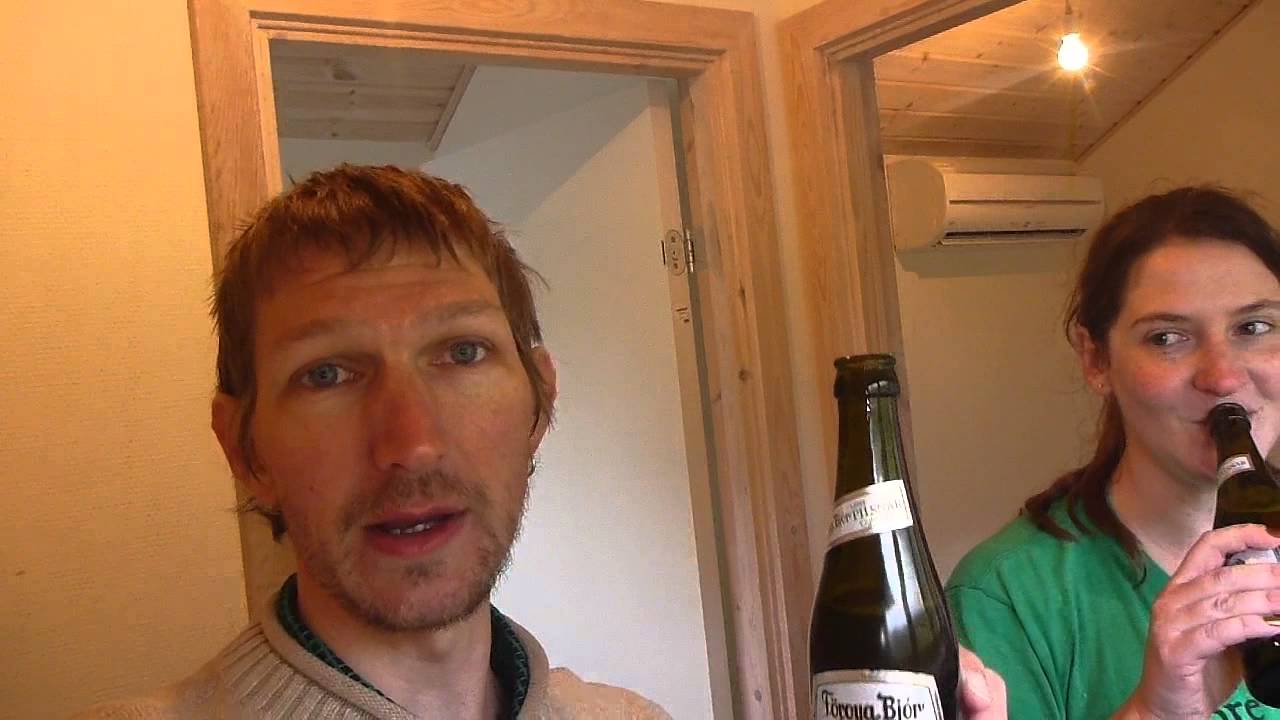 Having a beer in the toilet in Gasadalur Vagar Faroe Islands September ...