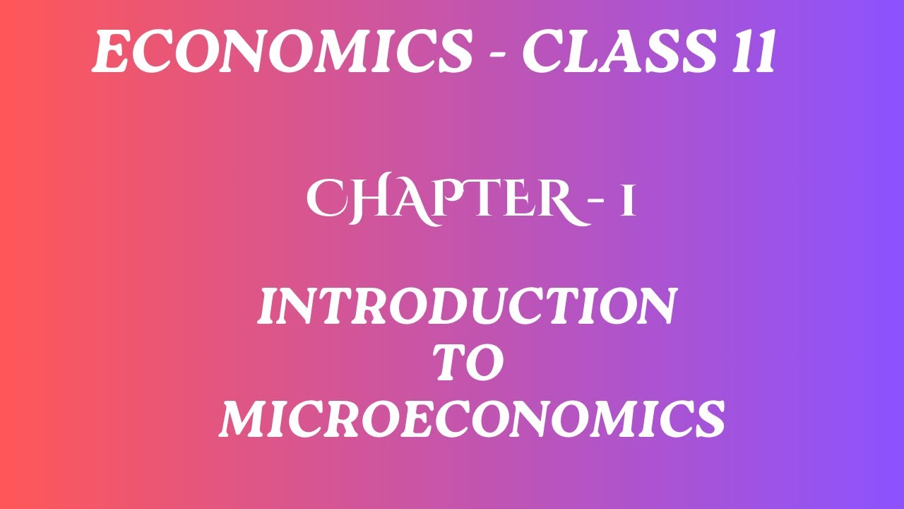 introduction economics class 11 | Microeconomic #cbse #ncrtc #class11 ...