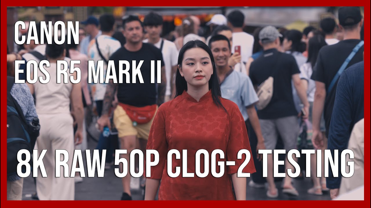 Demo 8K RAW 50fps CLOG-2 Footage from Canon EOS R5 Mark II - YouTube