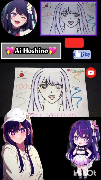 💖رسمت Ai Hoshino لايكاشتراكبالقناة إنشاء الله تعجبكم الرسمة💖 Youtube