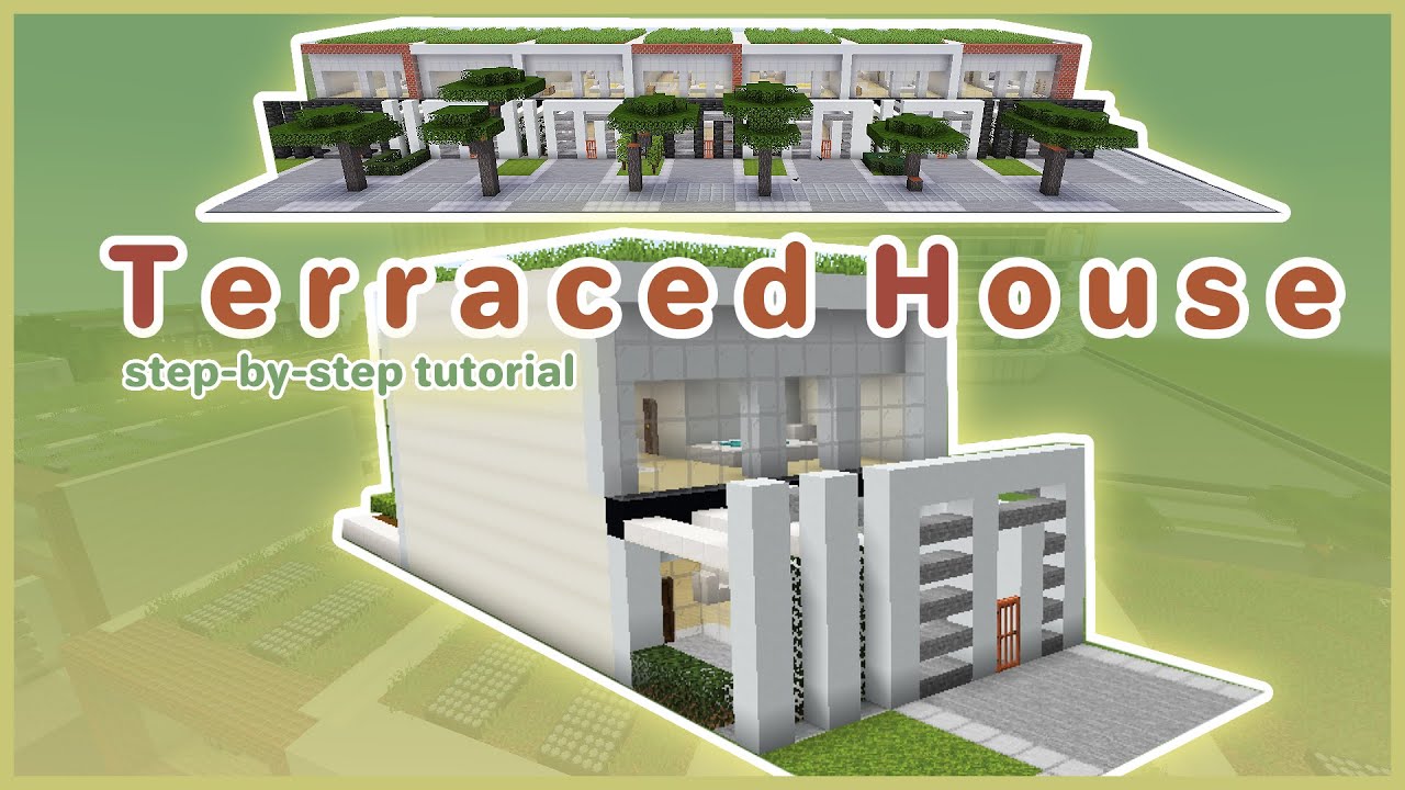 MINECRAFT - How to Build a Terraced House - Easy Tutorial - YouTube