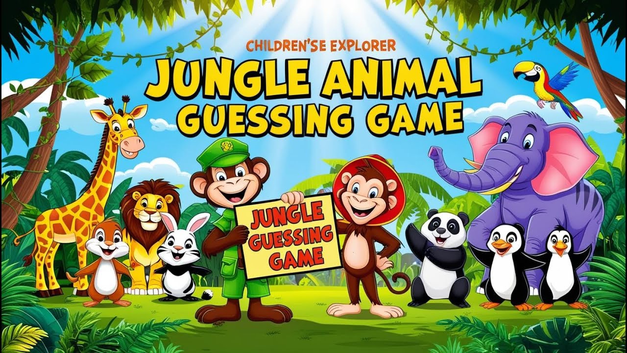 What's Hiding in the Jungle? Take the Animal Guessing Challenge! - YouTube