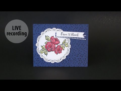 Petal Palette Rose Card (recorded 2-20-2018) - YouTube
