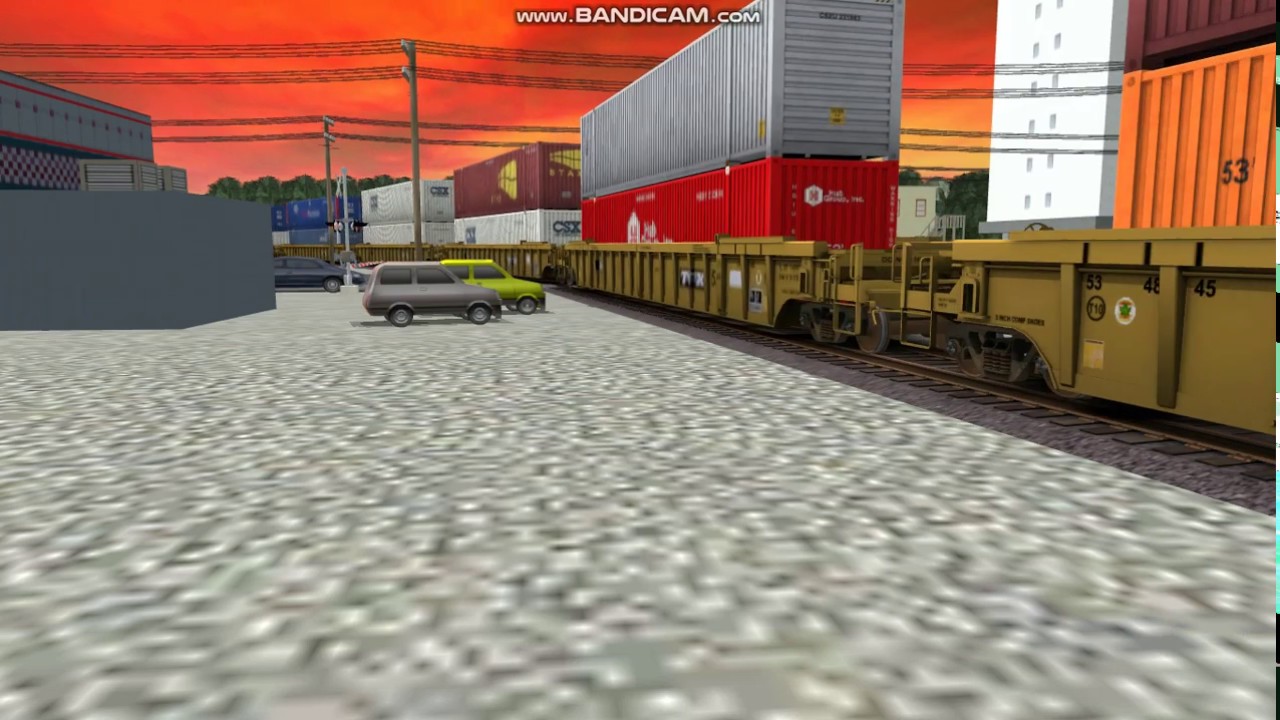 Trainz 12 - CSX Intermodal Q580 at Central Ave in Charlotte, NC - YouTube