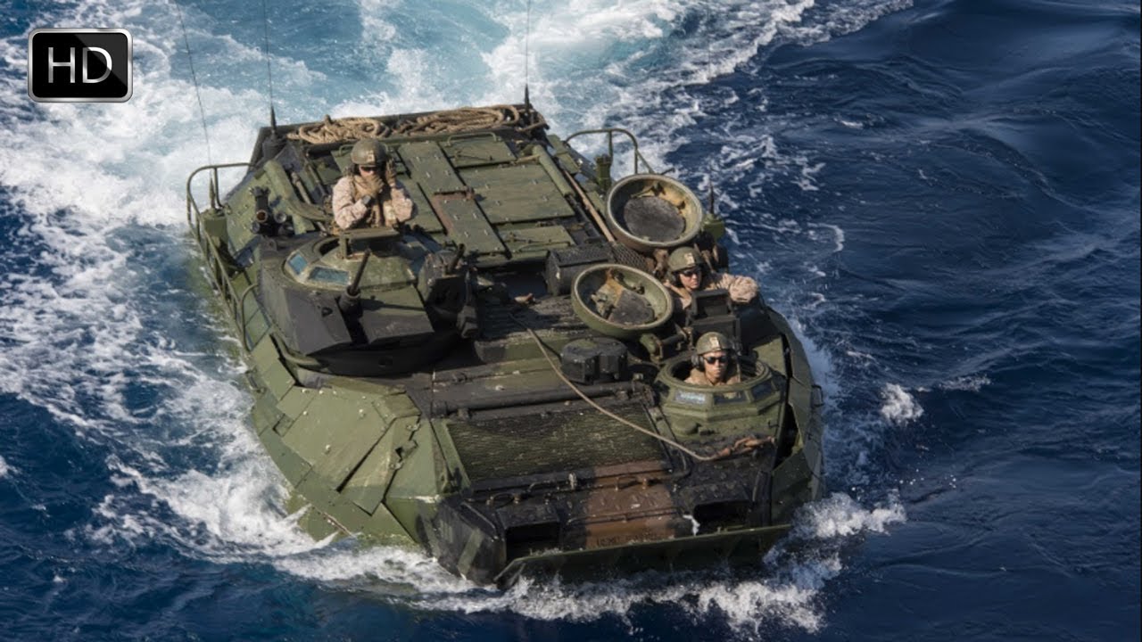 U S Marines Assault Exercise Using Bold Alligator Amphibious - YouTube
