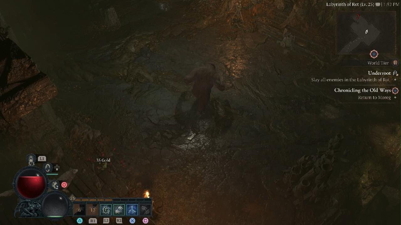 Level 25 Druid Underoot Dungeon Solo - Diablo 4 - YouTube