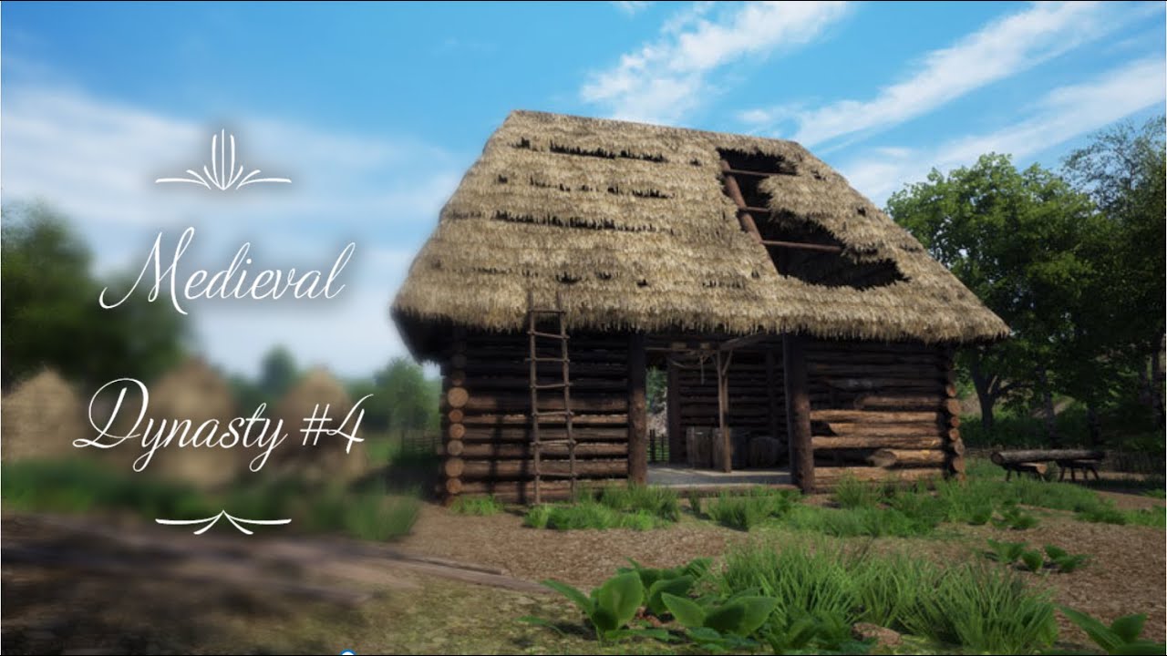 Medieval Dynasty #4 STOCKAGE DE NOURRITURE, RESSOURCE ET WORKSHOP - YouTube