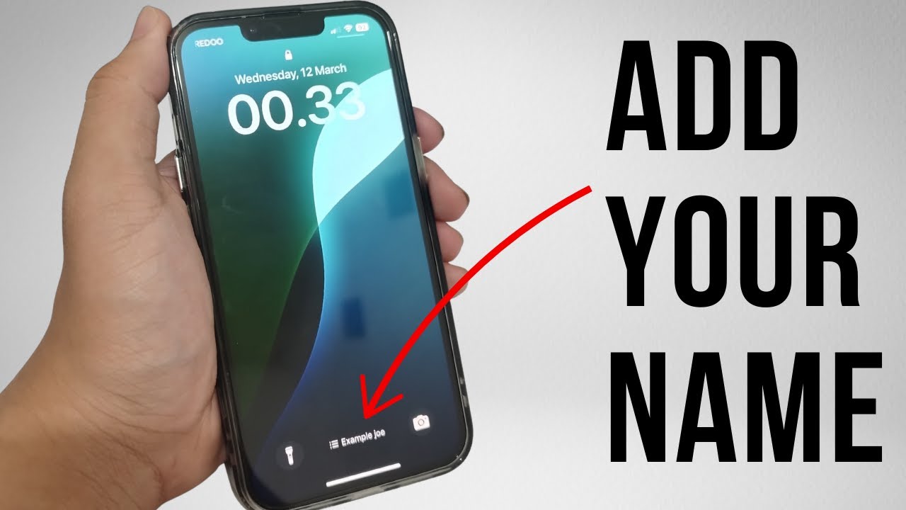 How to Add Your Name to Your iPhone Lock Screen! 🔒📱 | Easy iOS ...