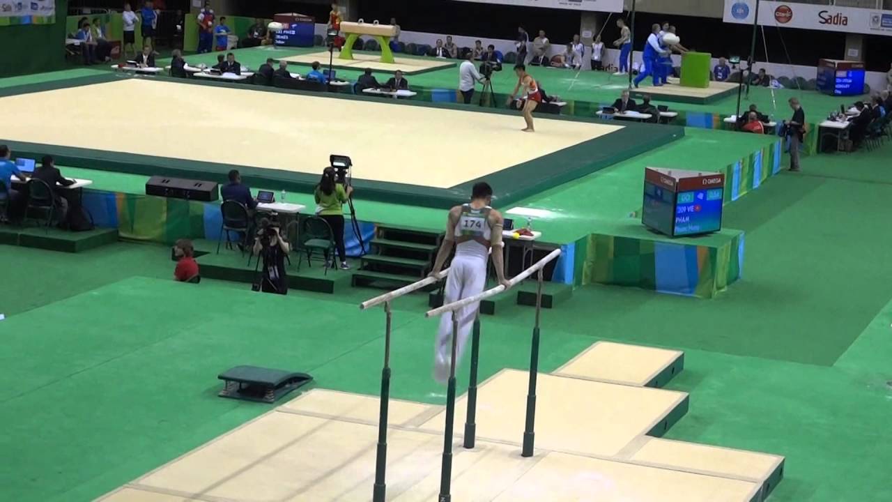 Daniel Corral - Barras Paralelas - Test Event 2016 - YouTube