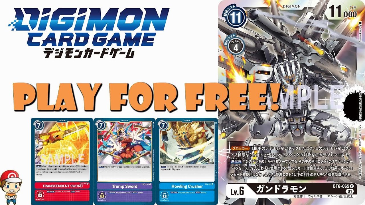 1st Ever Gundramon Plays Expensive Cards for Free! (Digimon TCG - BT6 ...