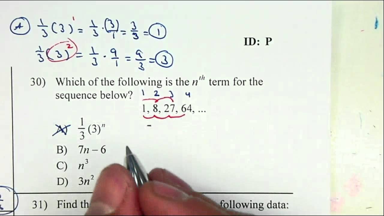 Algebra 2 - Sequences P30 - YouTube