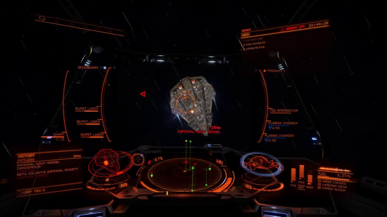Elite: Dangerous Beyond Alliance Chieftain VS Dangerous Python AI ...