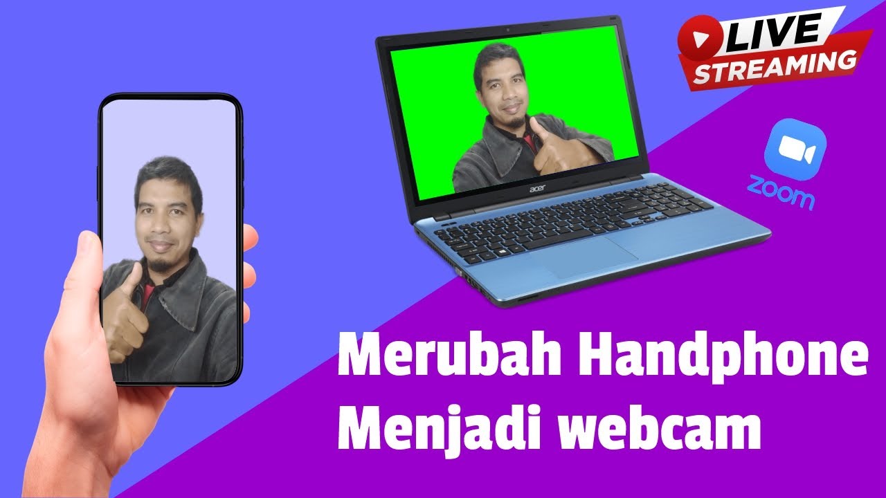 Cara menjadikan handphone sebagai webcam untuk live streaming dan zoom ...