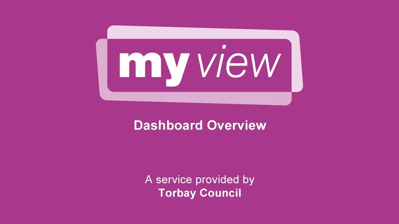 MyView - Dashboard Overview - YouTube