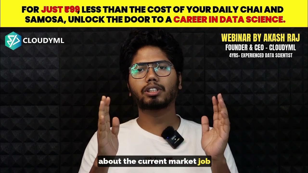 Roadmap To Data Science & Analytics | Live Webinar by Akash Raj | CloudyML - YouTube