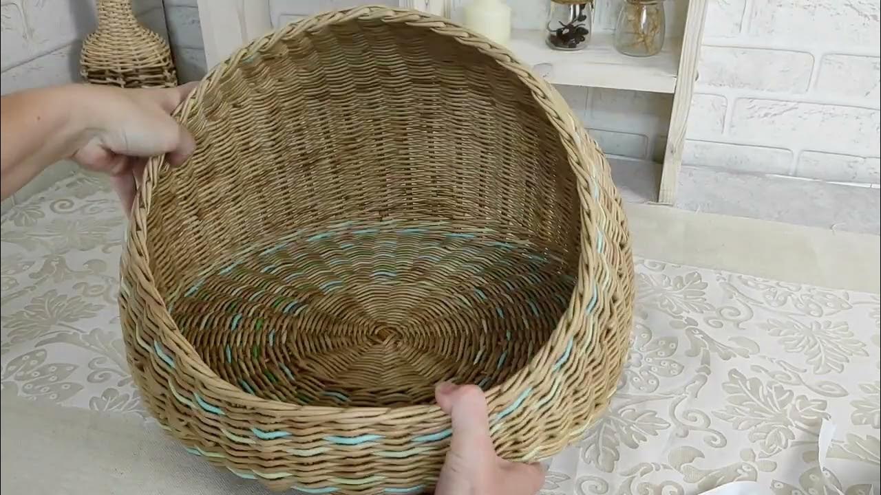 Лежанка для котика круглая с крышей - YouTube