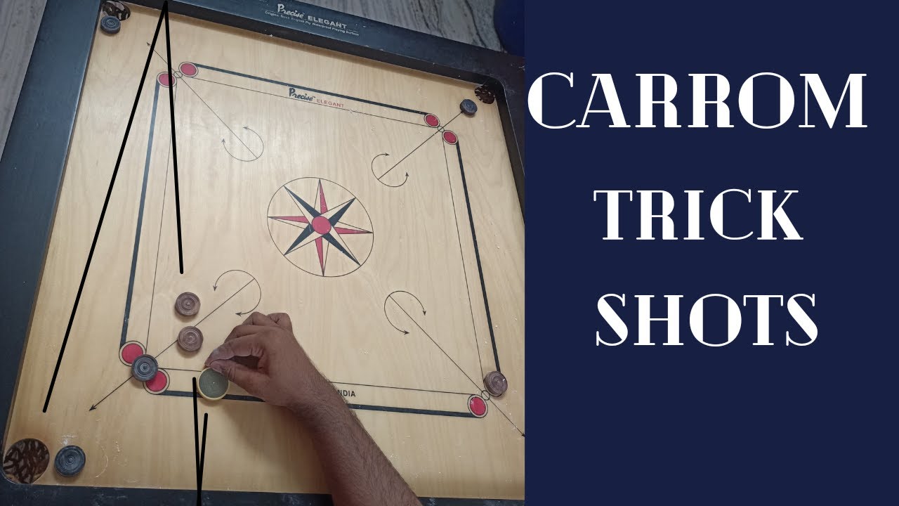 | Carrom Trick Shots - PART 2 | Carrom Rebound | Tricks | - YouTube