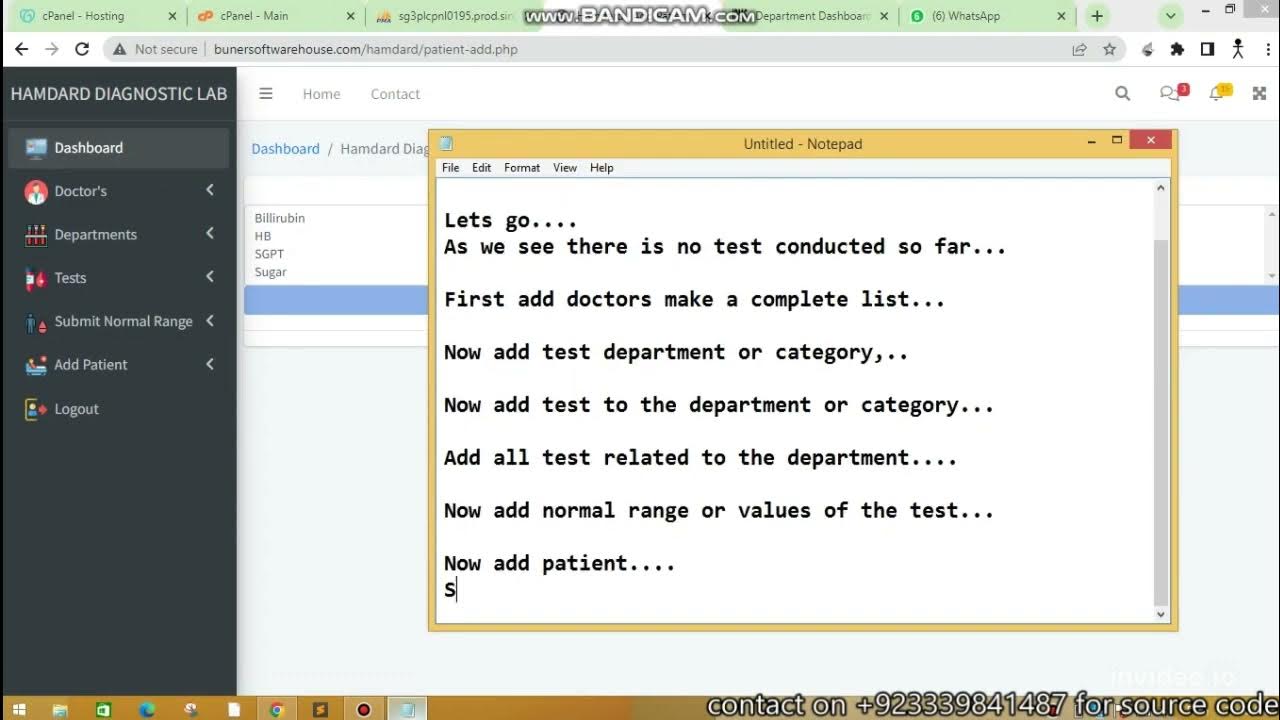 Online Complete Medical Diagnostic Laboratory Management System in Php MYSQL - YouTube