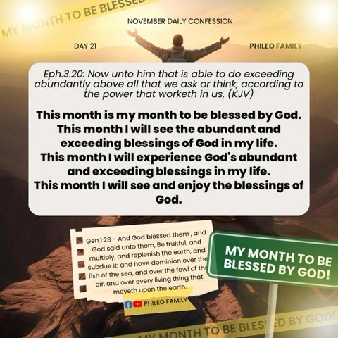 YOUR CONFESSION IS YOUR POSSESSION | PHILEO FAMILY DAILY CONFESSION ...