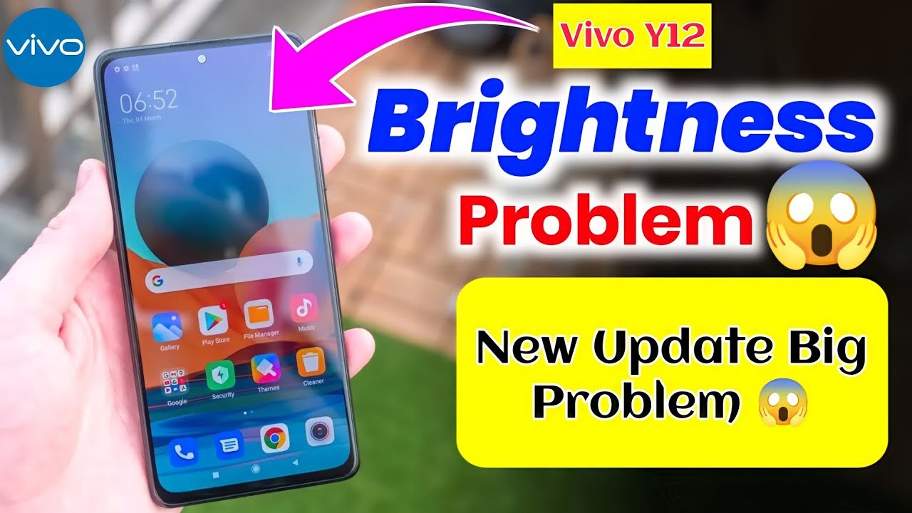 Brightness low & high problem in Vivo Y12 phone | Display Brightness ...