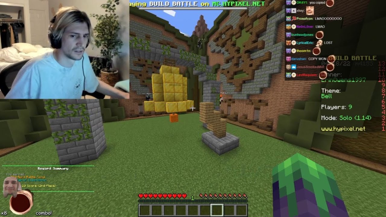 xQc Loses To A Copy Of His Own Build - YouTube