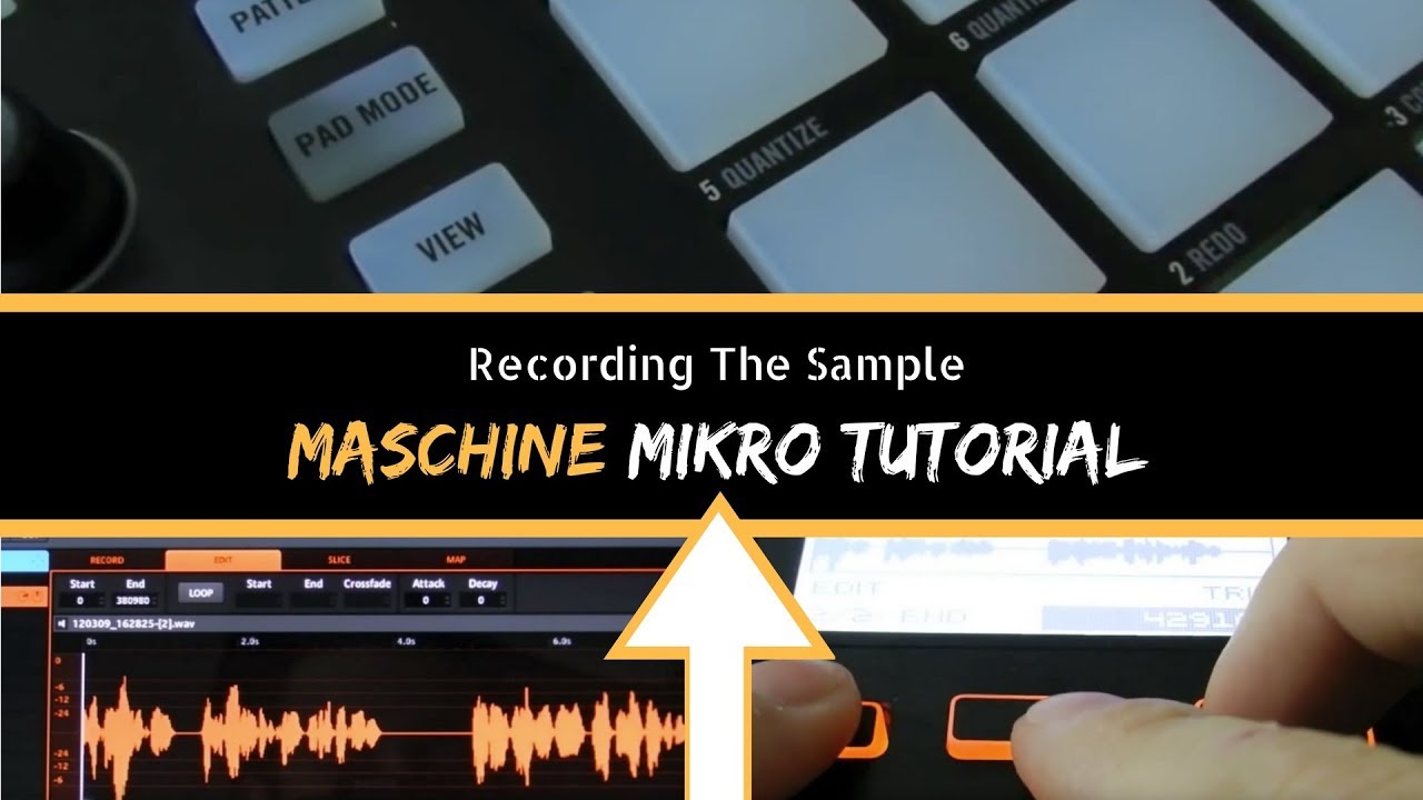 Maschine Mikro Tutorial - Recording a Sample - YouTube