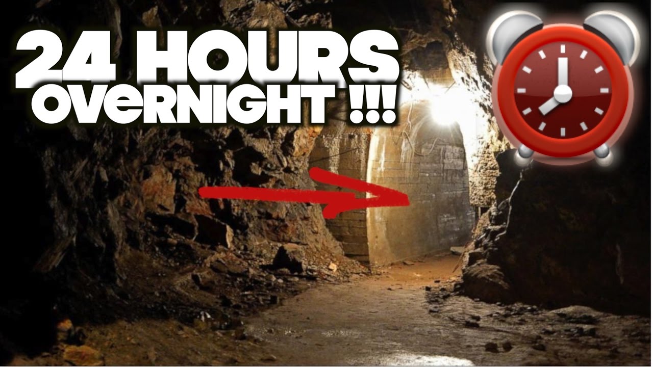 STAYING OVERNIGHT IN A HAUNTED CAVE! SCARY 24 HOUR OVERNIGHT CHALLENGE ...