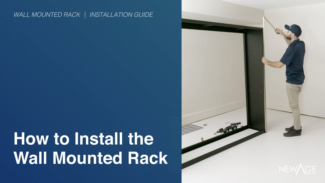 Garage | How to Install the Wall Mounted Rack - YouTube