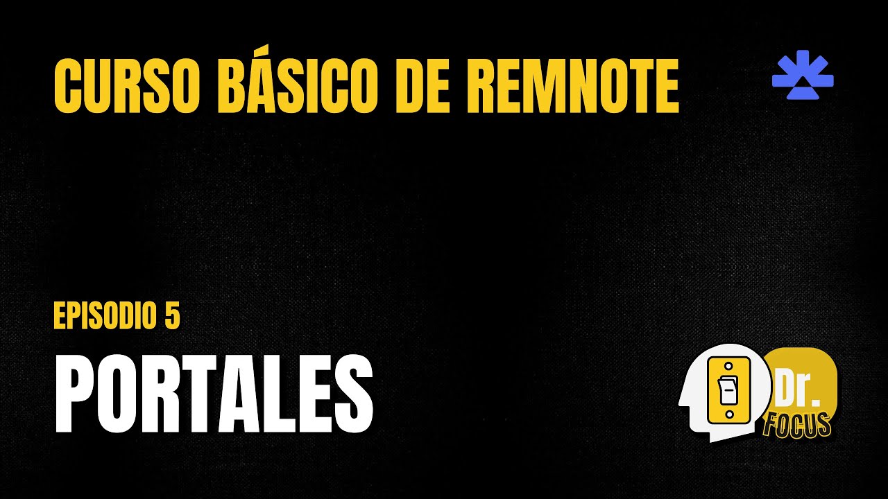 RemNote curso básico | Episodio 5 - Portales @dr.focusteam3239 - YouTube