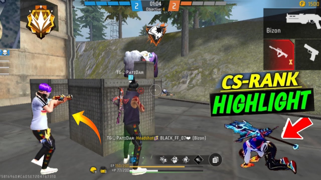 free fire cs ranked op gameplay | free fire cs rank highlight | cs ...