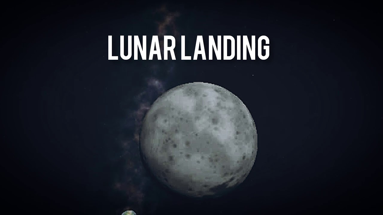 Simplerockets 2 lunar landing movie - YouTube
