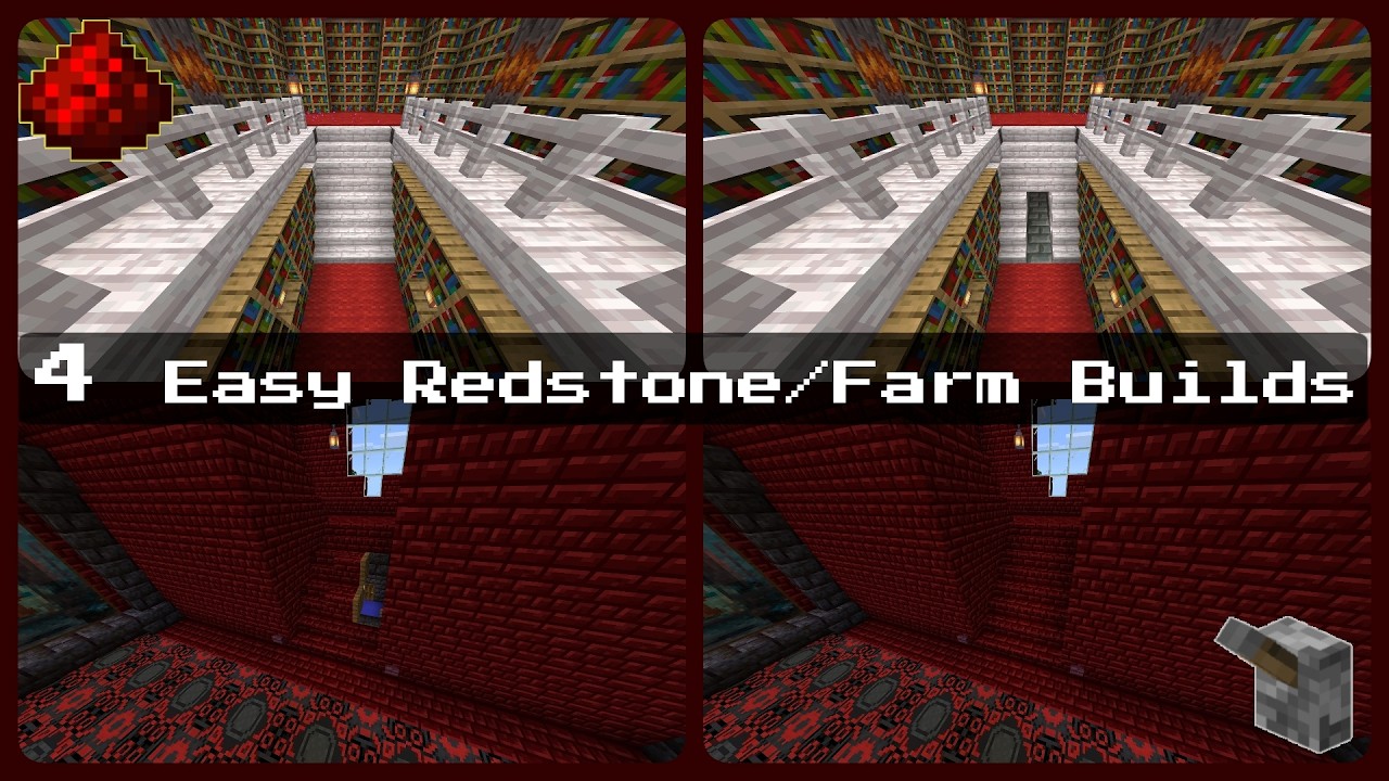 4 Simple Redstone Builds You Should Use in Minecraft Bedrock - YouTube