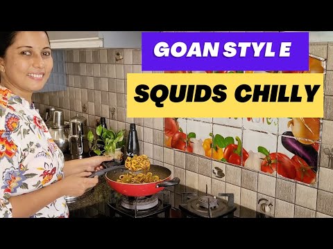 Goan Style Squids Chilly Receipe | Calamari Chilly | Mankyo Chilli ...