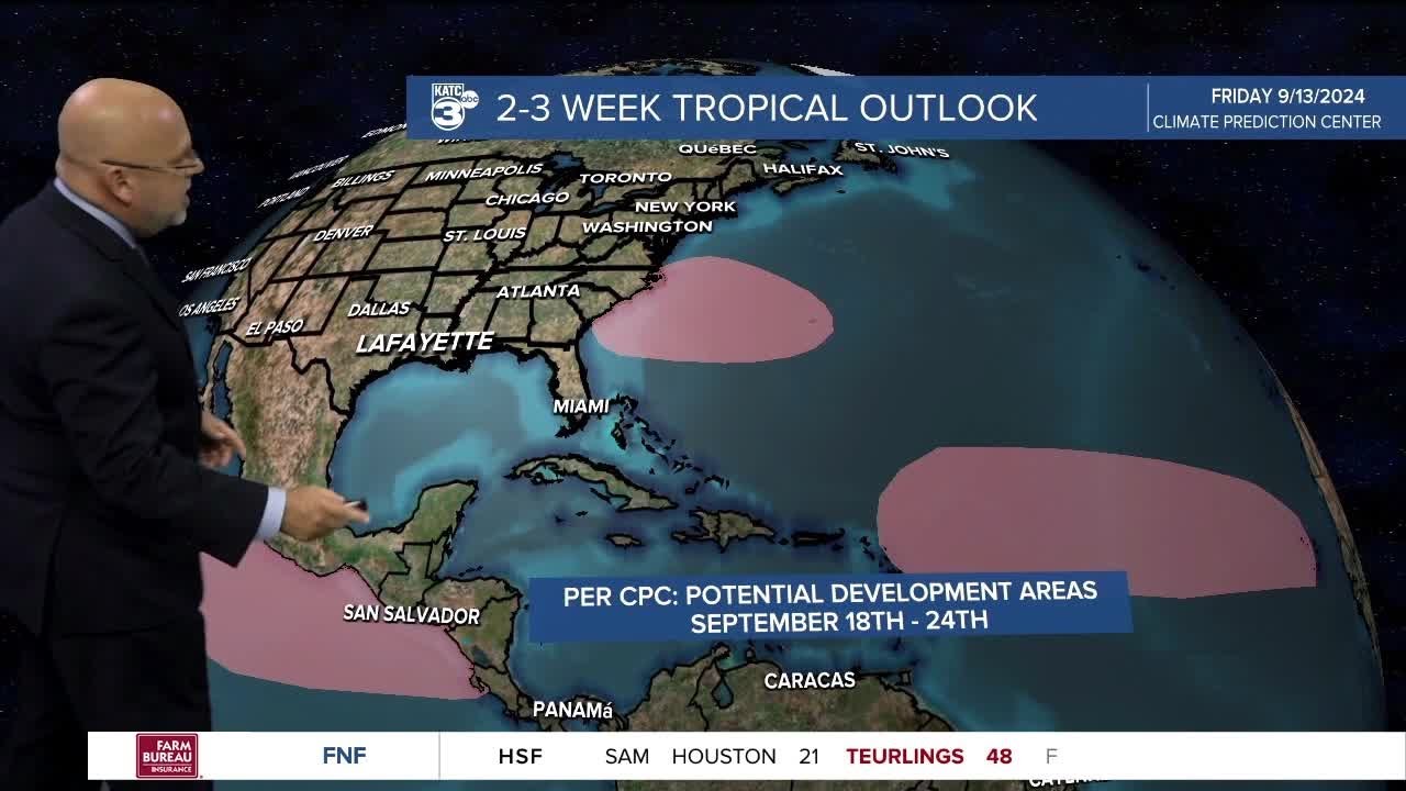 10pm weather forecast KATC 09-13-24 - YouTube
