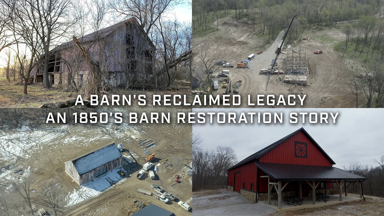 A Barn's Reclaimed Legacy An 1850's Barn Restoration Story - YouTube