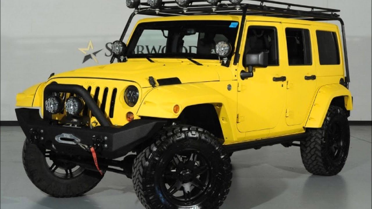 2015 Lifted Jeep Wrangler Custom Kevlar Coated - YouTube