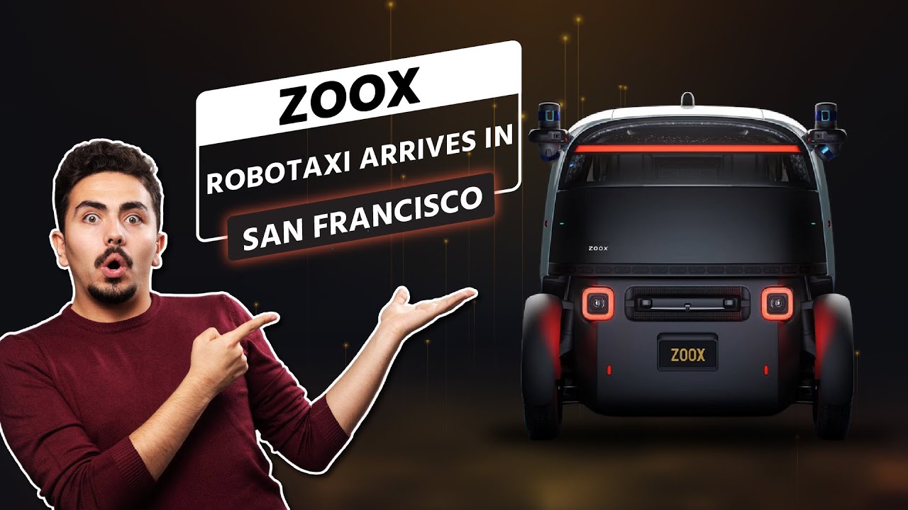The Zoox robotaxi rolls into San Francisco - YouTube