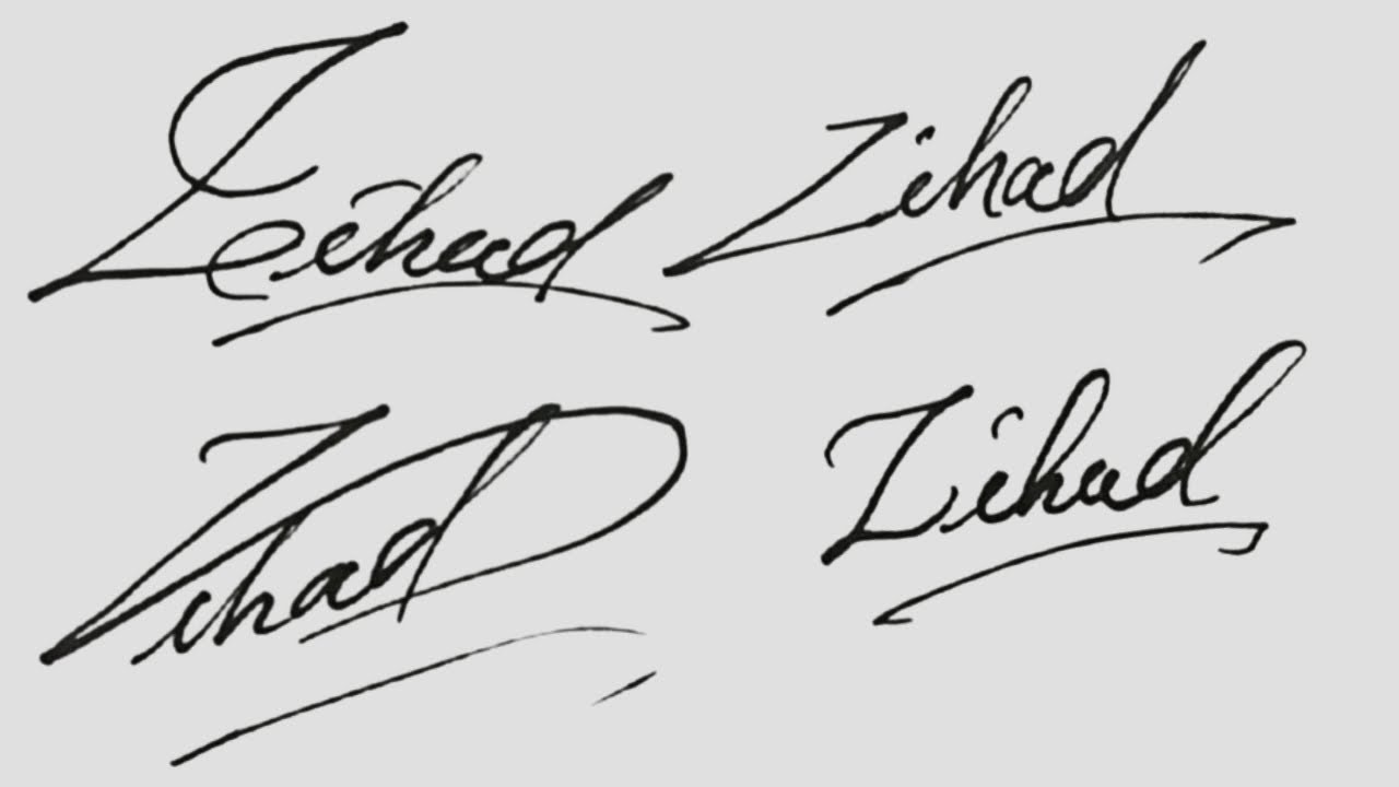Z stylish signature for beginners | Zihad signature style - YouTube
