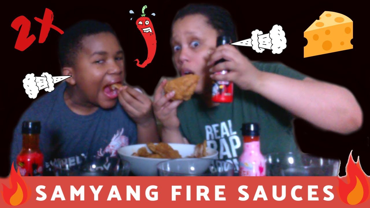 FRIED CHICKEN + SPICY FIRE SAUCE MUKBANG Venus Eating Show - YouTube